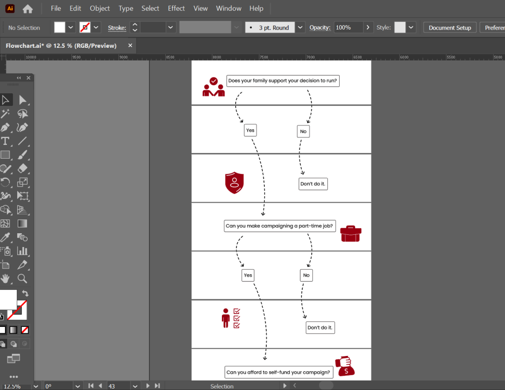 How to make an interactive flowchart in Rise360 - Jessica Liebing